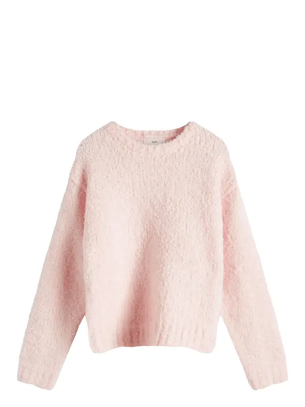 DUNST Cloud Boucle Sweater - Soft Pink