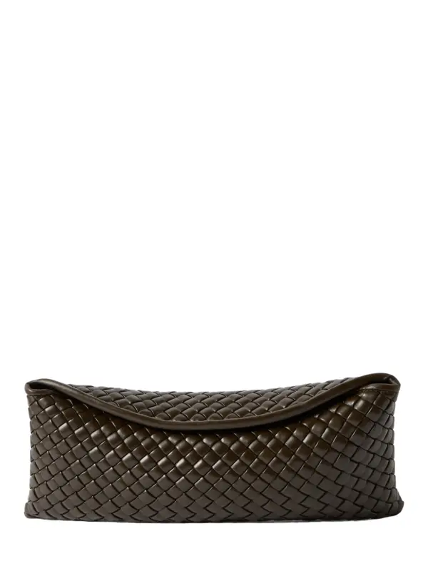 Bottega Veneta Intrecciato Leather Pouch - Green