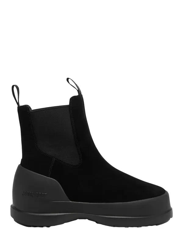 Moon Boot Luna Suede Chelsea Boots - Black