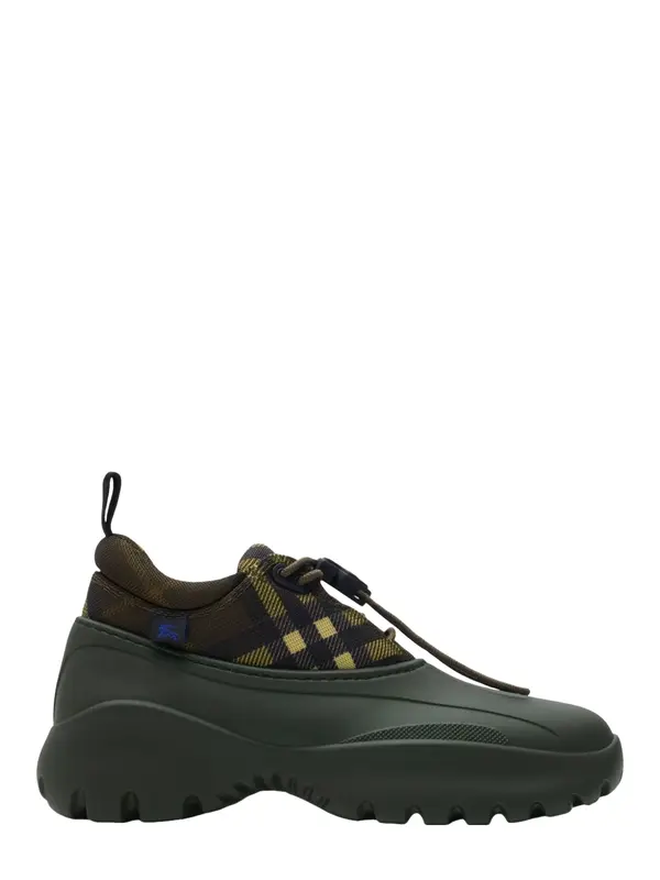 Burberry Check Sneakers - Green