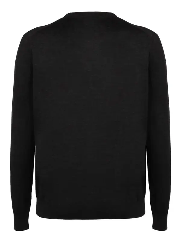 Kiton Wool Jumper - Black