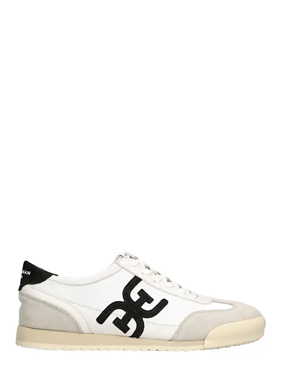 Sam Edelman Ivey Leather And Suede Low-top Sneakers - White