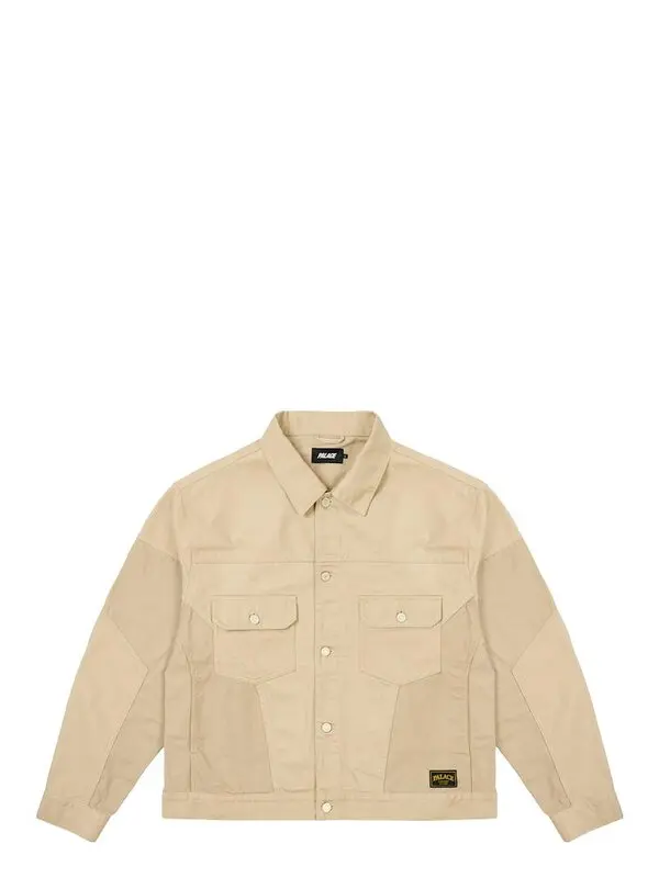 PALACE Panel Denim Jacket - Stoney Grey