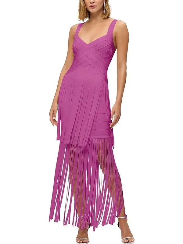 Herve Leger The Vivienne Gown - Azalea