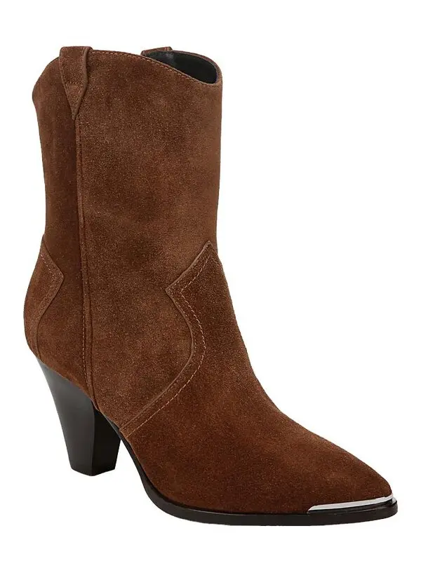 Veronica Beard Cody Ankle Boots - Cedar