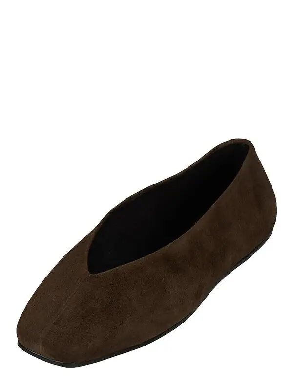 Jeffrey Campbell Fathom Ballet Flats - Brown Suede