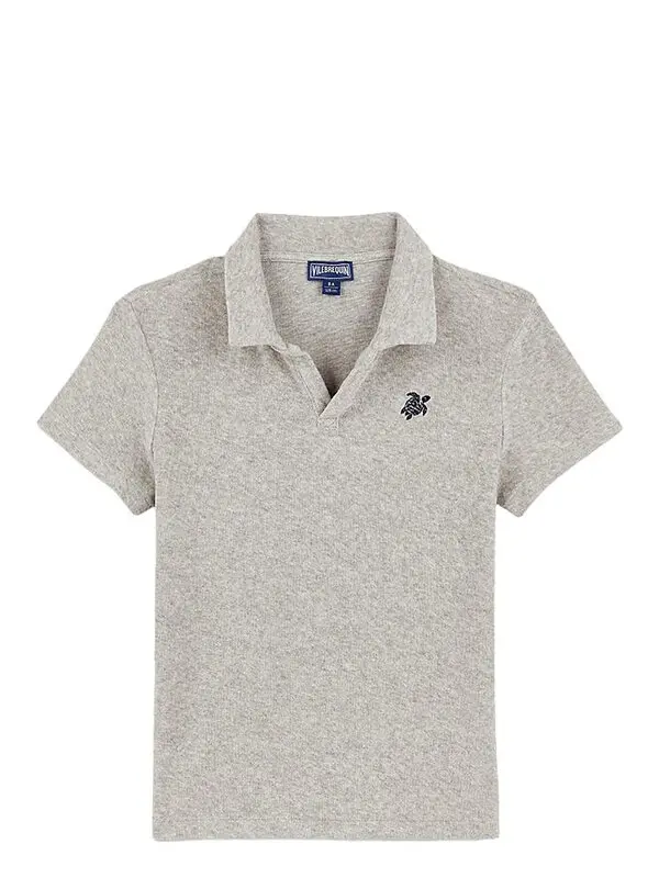 Vilebrequin Gill Open Collar Polo Shirt - Gris Chine