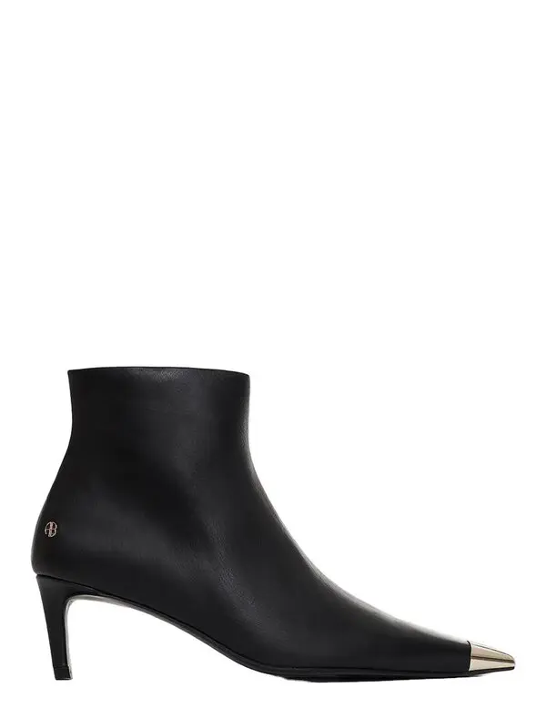 ANINE BING Nina Boots With Metal Toe Cap - Black