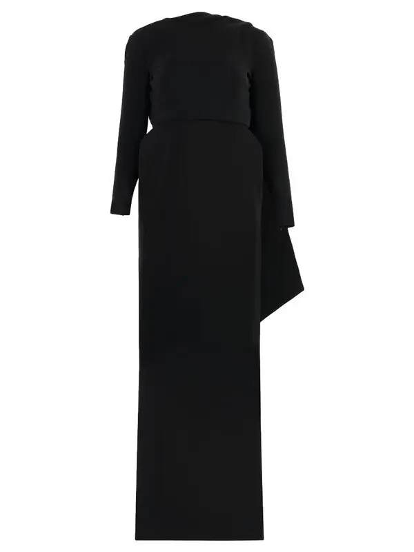 Balenciaga Stretching Crepe Dress - Black