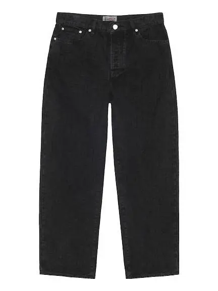 StÜssy Big Ol' Needlepunch Canvas Jean - Black