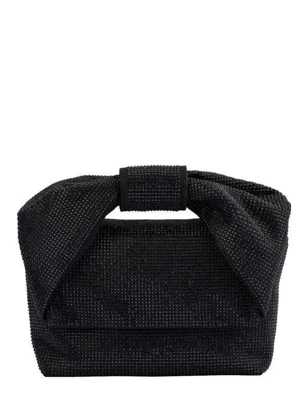 OLGA BERG Alinta Hotfix Top Handle Bag - Black