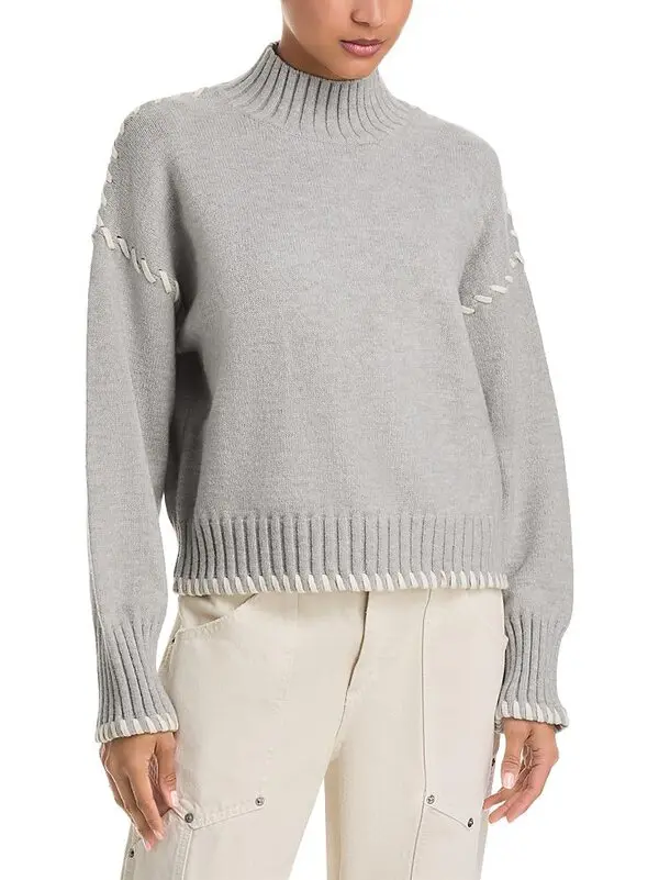 EN SAISON Merrill Whip Stitch Sweater - Gray