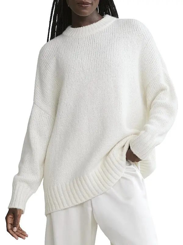 Jenni Kayne Alpaca Cocoon Crewneck Sweater - Ivory