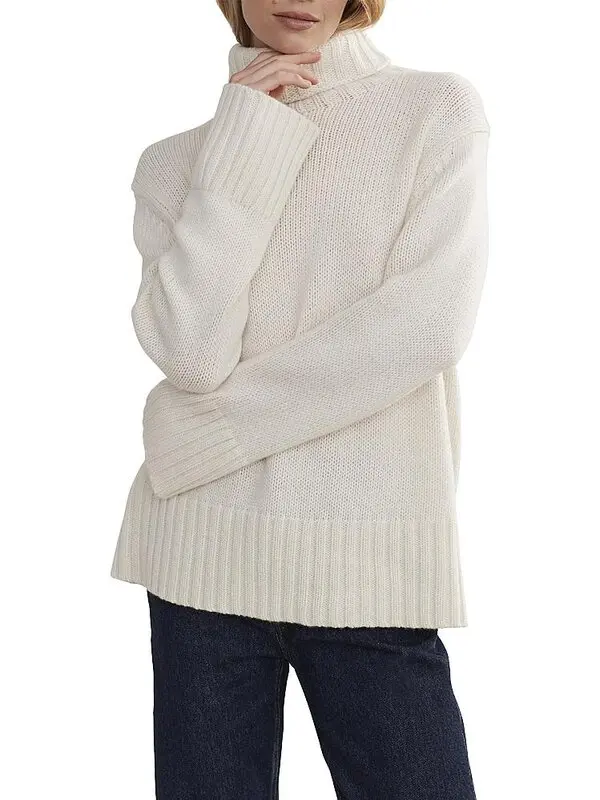 Jenni Kayne Cashmere Turtleneck Sweater - Ivory