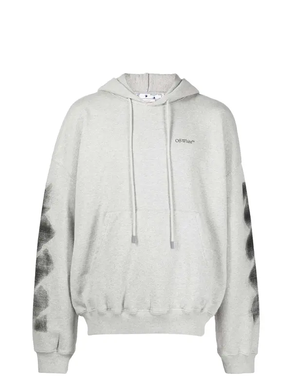 Off-White Jumbo Arrow Boxy Hoodie - Melange