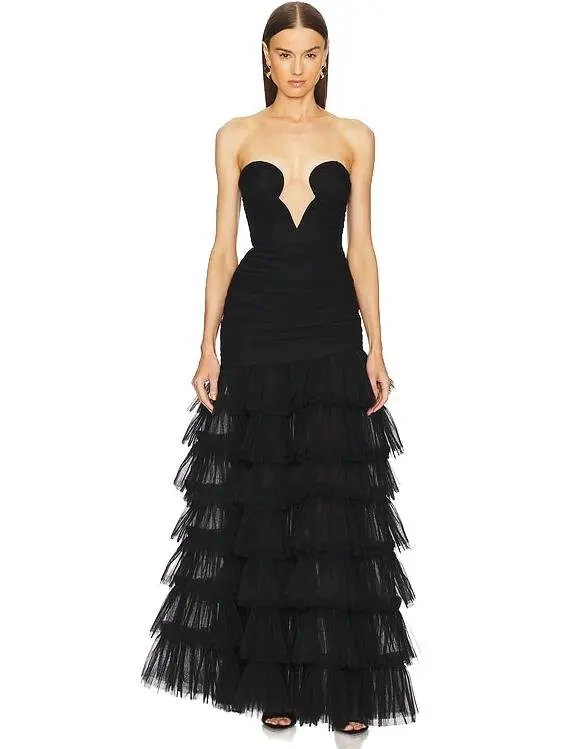 MICHAEL COSTELLO X Revolve Elizabeth Gown - Black
