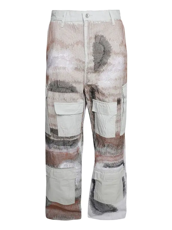 WHO DECIDES WAR BY EV BRAVADO Darning Trousers - Grey