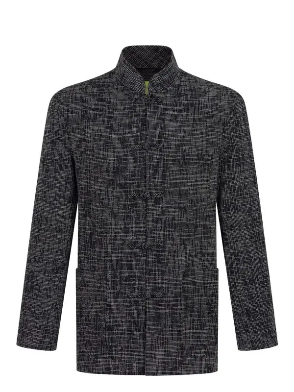 Shanghai Tang Textured Tang Suit Jacket - Black