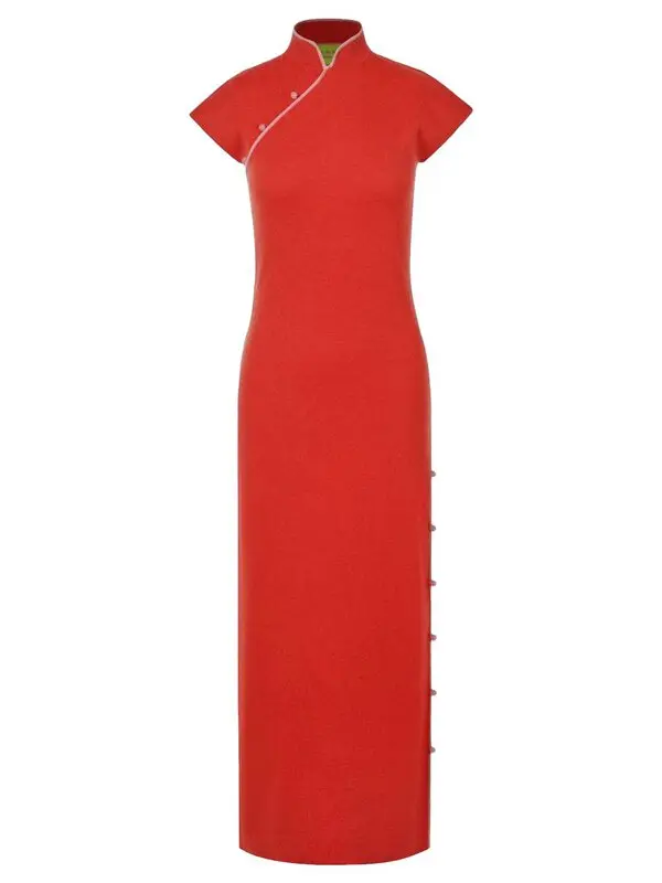 Shanghai Tang Reversible Qipao Dress - Red