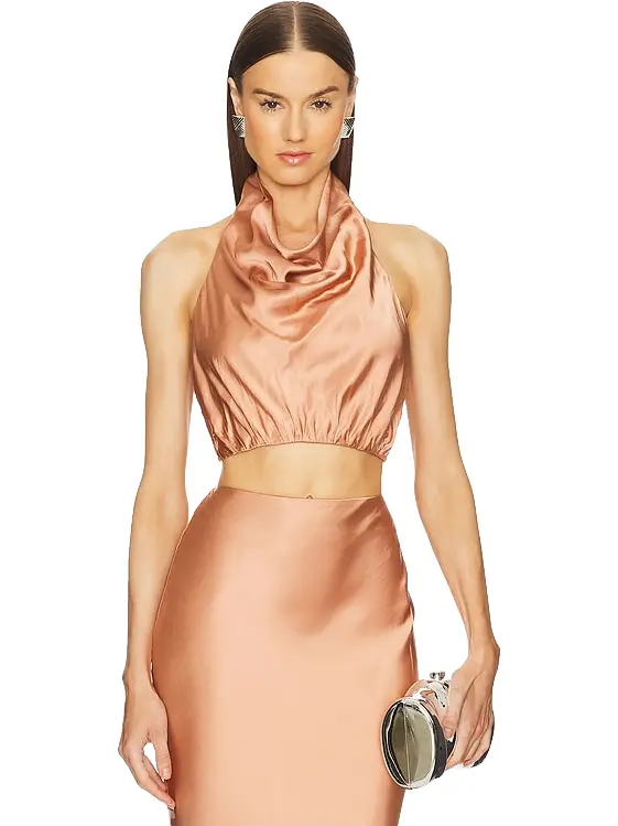 MICHAEL COSTELLO X Perla Top - Copper