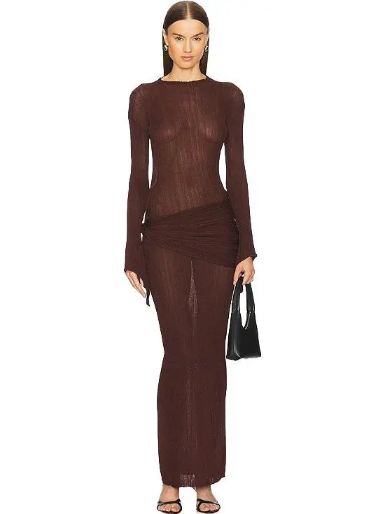 AYA MUSE Steren Dress - Chocolate