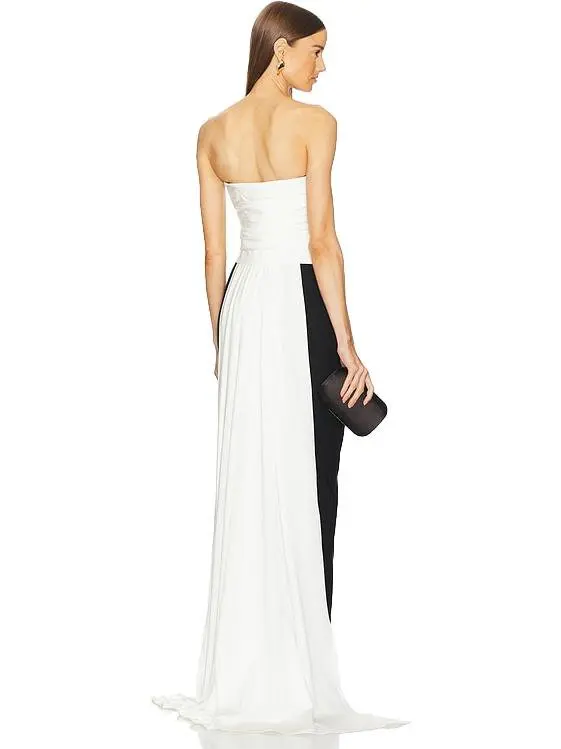 MICHAEL COSTELLO X Sabine Gown - Black & Ivory