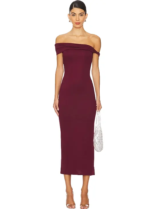 NIA Clara Dress - Oxblood