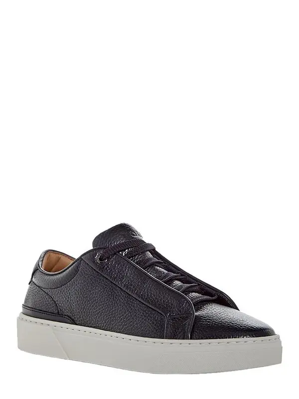 BOSS Hugo Gary Tenn Low Top Sneakers - Dark Blue Leather