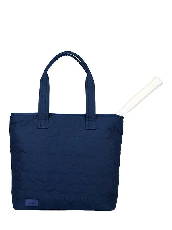 AME & LULU Tennis Court Carryall - Navy Quilted Tennis Balls