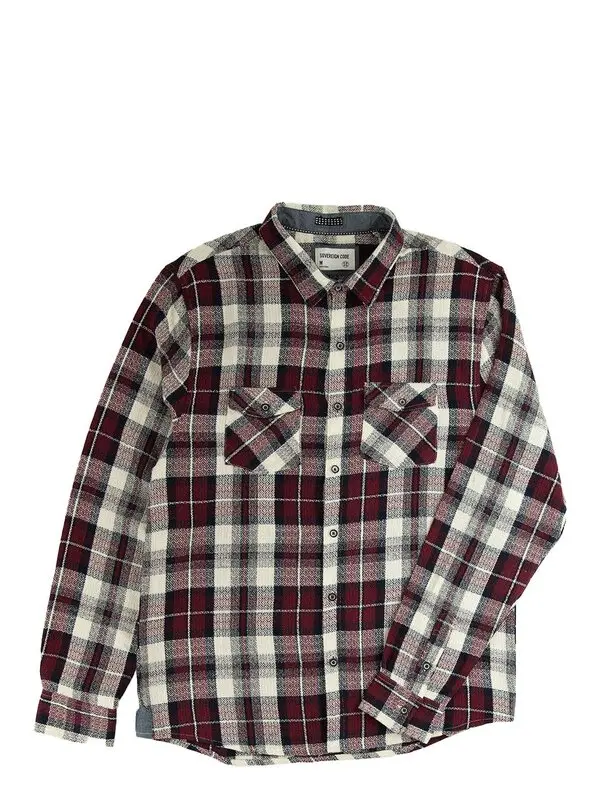 Sovereign Code Redwood Button Down Shirt - Dk Red/ Luke Plaid
