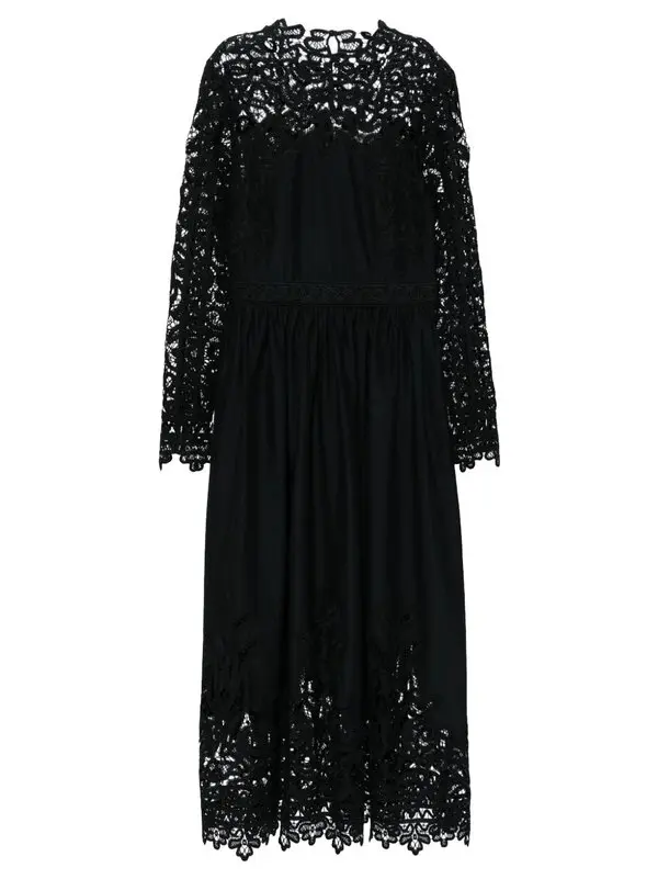 Ulla Johnson Lace-trim Maxi Dress - Black