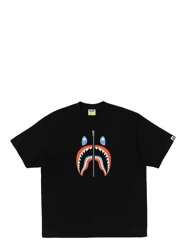 A BATHING APE Shark Indonesia Tee Shirt - Black