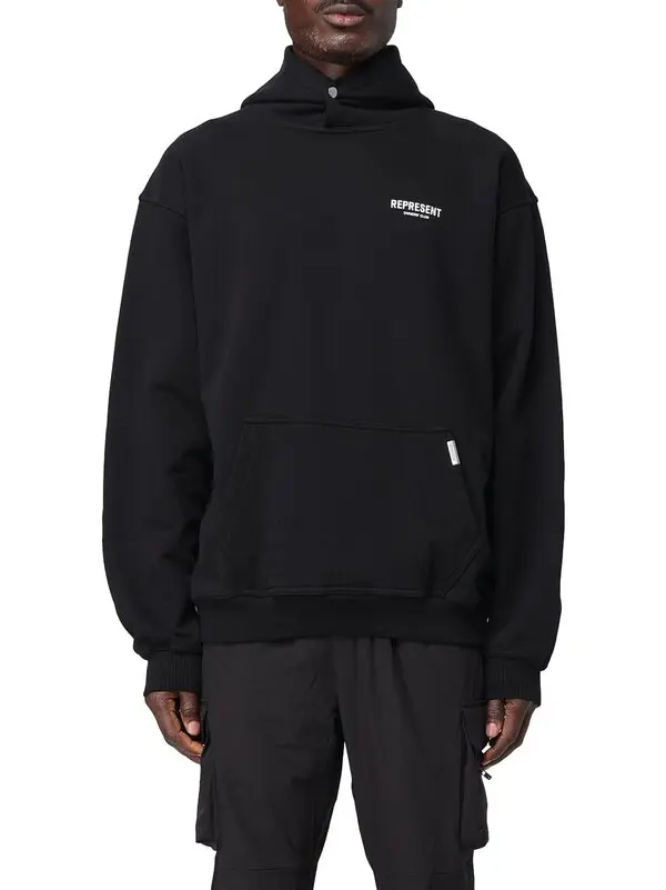REPRESENT Oversized Hoodie - Black