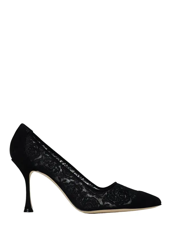 Manolo Blahnik Pointed Toe Pump - Black