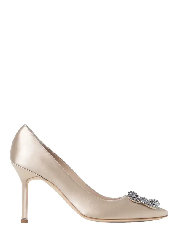 Manolo Blahnik Pointed-toe Pump - Nude