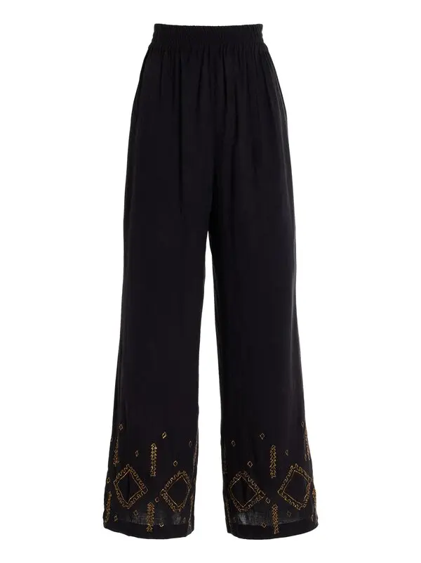 ALL THAT REMAINS Cleo Wide-leg Pants - Black