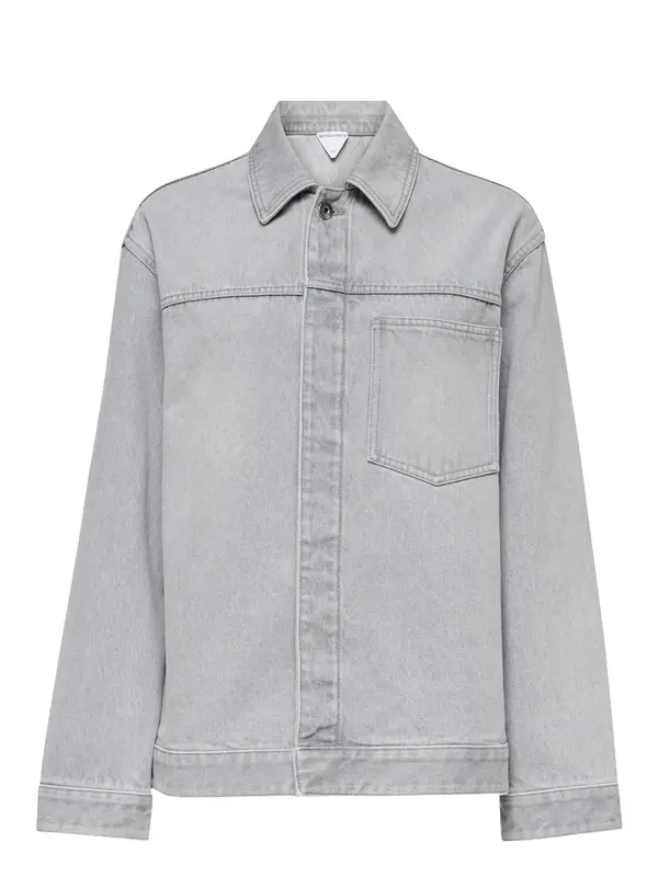 Bottega Veneta Denim Trucker Jacket - Grey