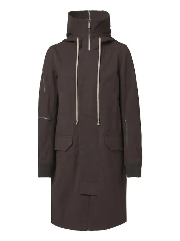 Rick Owens Oversized Cotton Coat - Brown