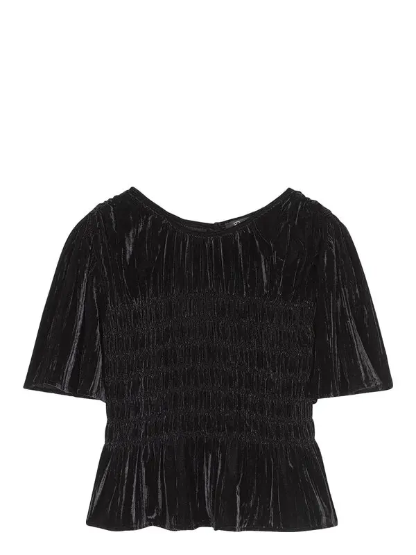 Rails Rosie Velvet Blouse - Black Velvet