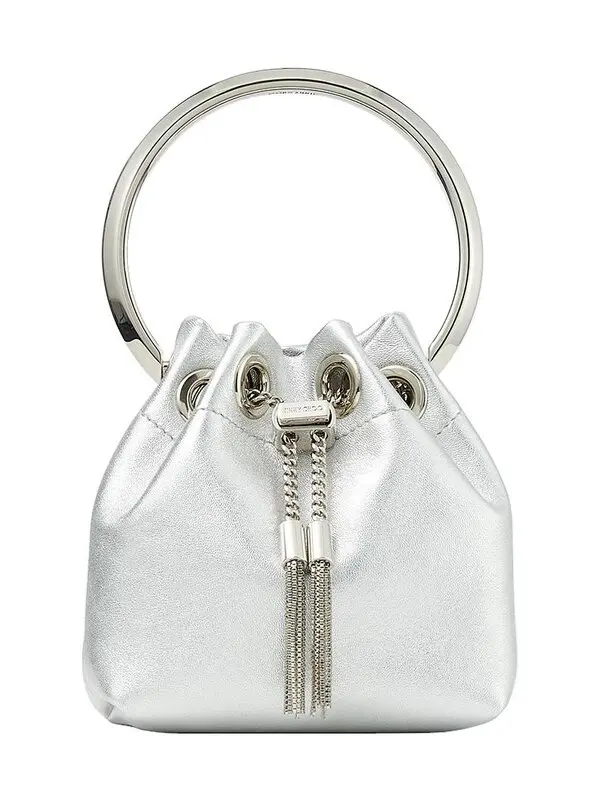 JIMMY CHOO Micro Bon Bon Mini Bag - Silver