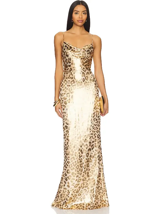 LOVERS AND FRIENDS Taylor Gown - Leopard