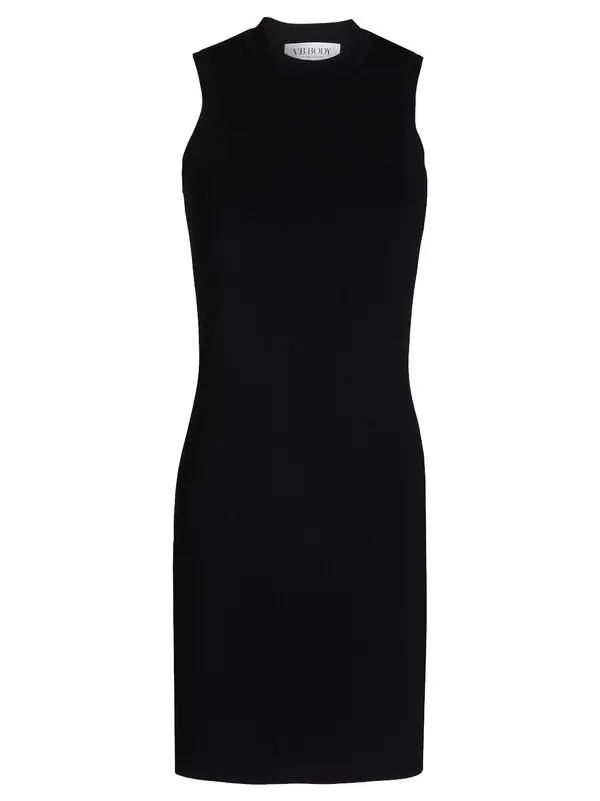 Victoria Beckham Stretch-knit Mini Dress - Black