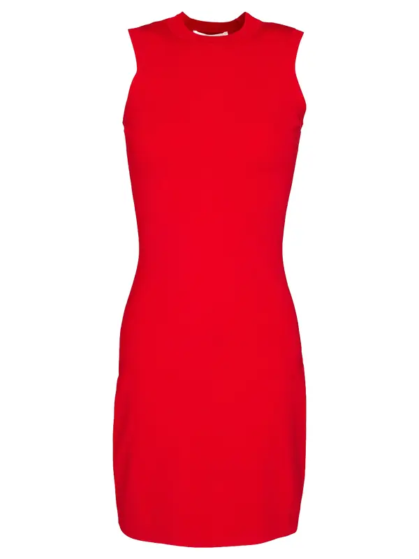 Victoria Beckham Stretch-knit Mini Dress - Red