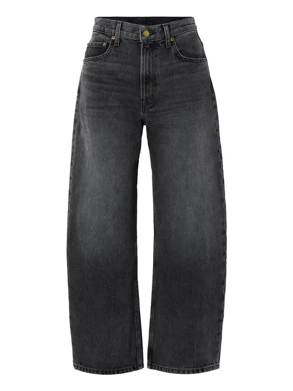 B Sides Leroy Mid-rise Wide-leg Jeans - Black