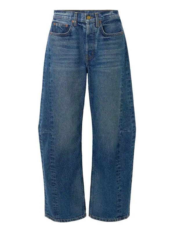 B Sides Lasso High-rise Wide-leg Jeans - Blue