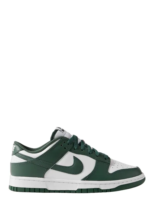 Nike Dunk Low Leather Sneakers - Green