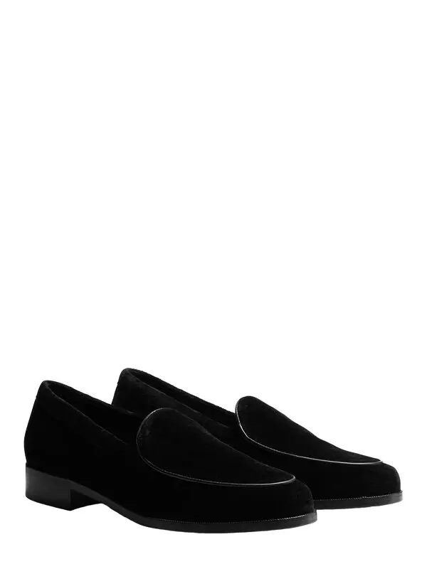 ME+EM Velvet Loafer - Black