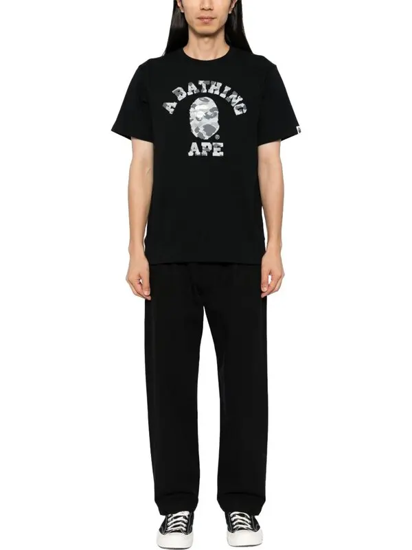 A BATHING APE Logo-print T-shirt - Black