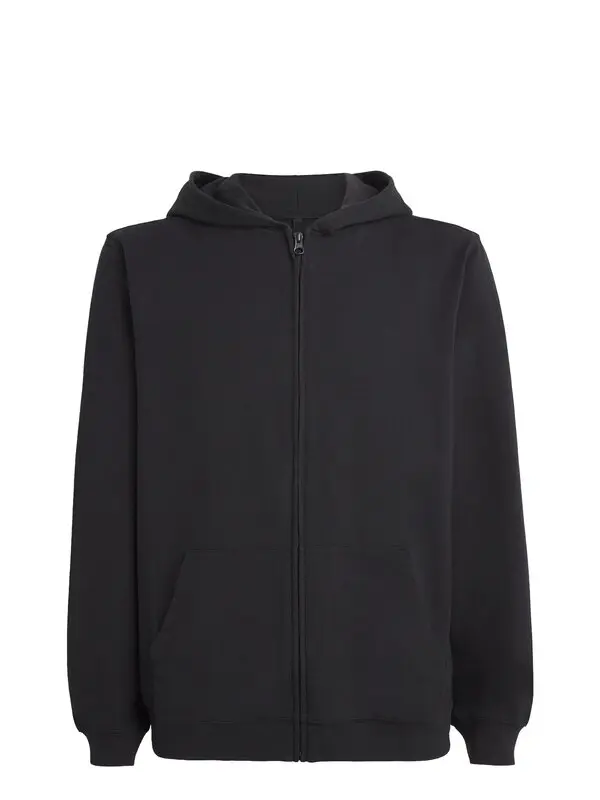 SKIMS Jersey Lounge Zip-up Hoodie - Black