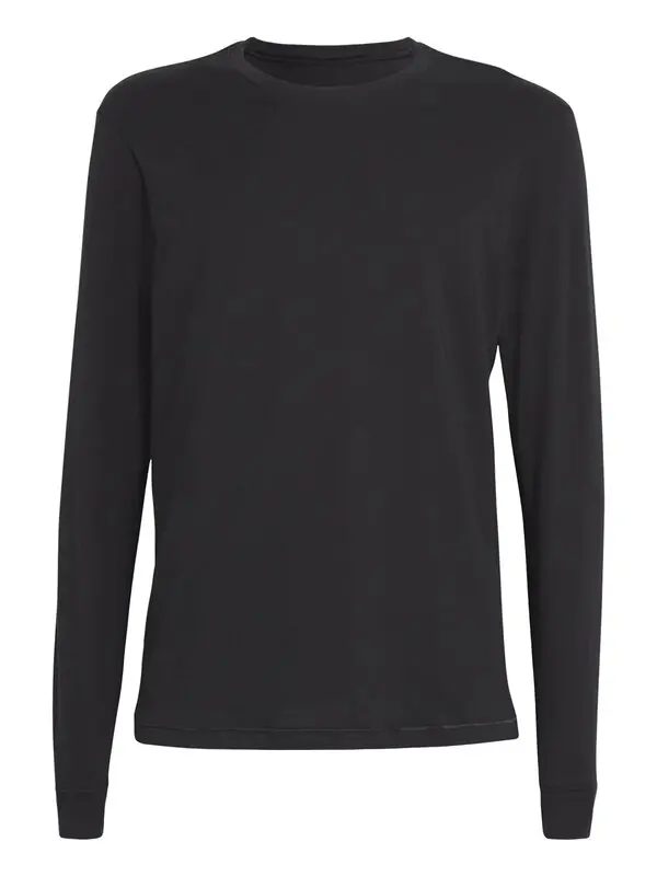 SKIMS Cotton Long-sleeve T-shirt - Black